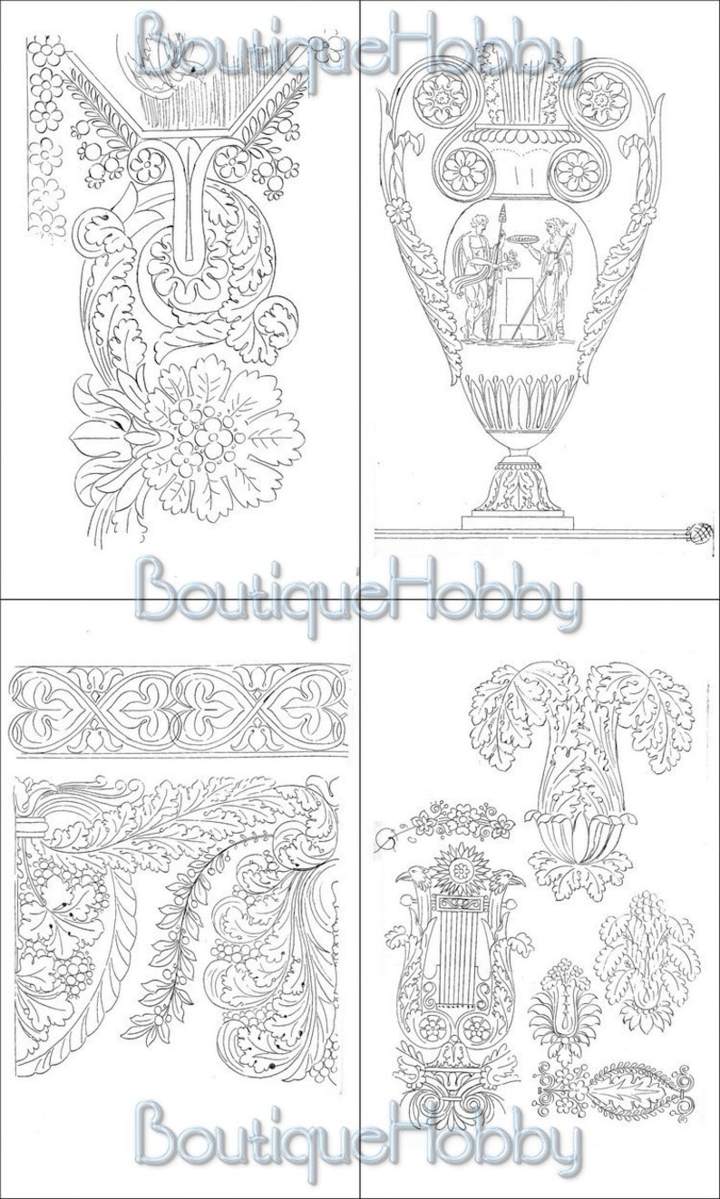 Hand French Vintage Embroidery Patterns,designs Motifs,pattern Book - Etsy