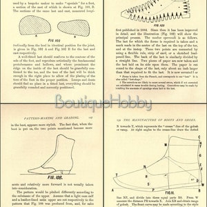 Shoes Making Patterns,sewing Boot Pattern,diy Shoes,vintage Making ...