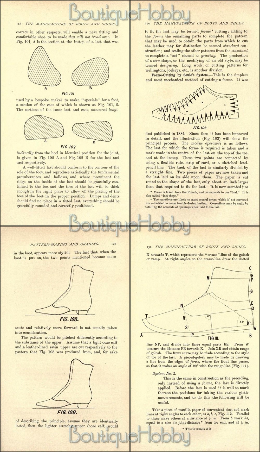 Shoes Making Patternssewing Boot Patterndiy Shoesvintage - Etsy