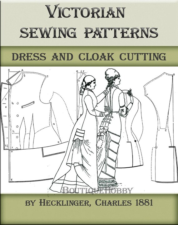 Victorian Sewing Patternsdesign Dress and Cloak Cutting for | Etsy