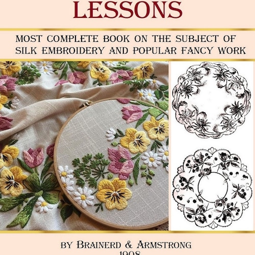 Victorian Hand Beginners Embroidery Pattern Book EMBROIDERY - Etsy