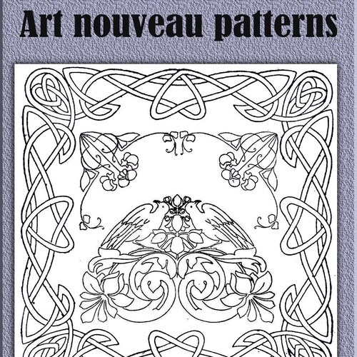 Art Nouveau Vintage Designs Embroidery Patternsneedlework - Etsy