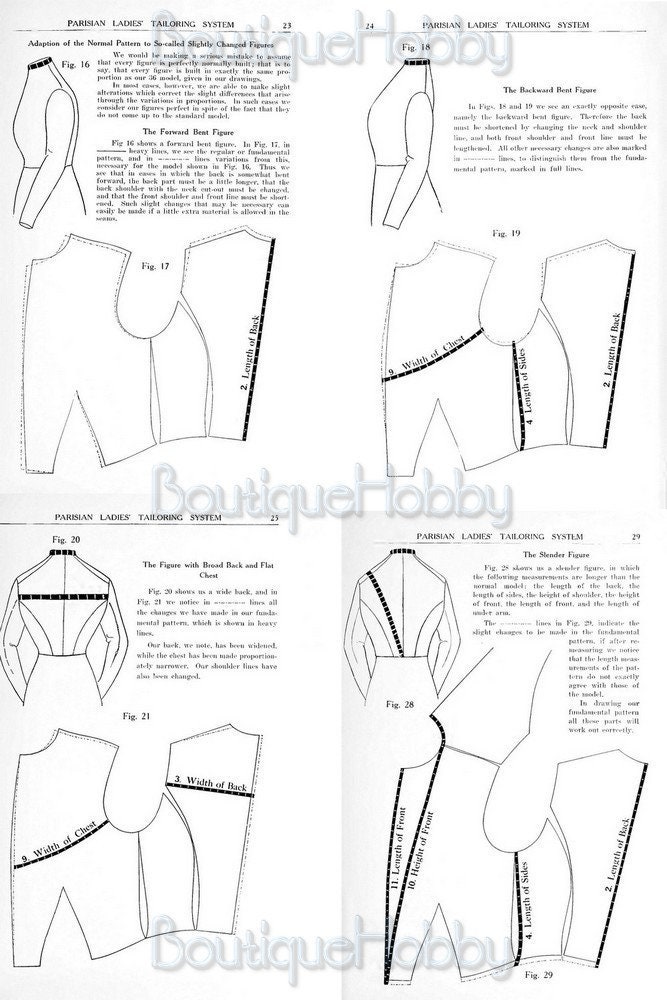 Paris Vintage French Dress Art Deco Sewing Patternstailoring - Etsy