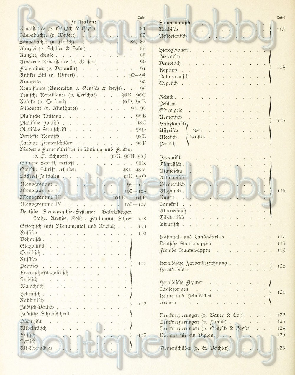 Vintage German Monogram Fontsalphabetinitials Instant - Etsy