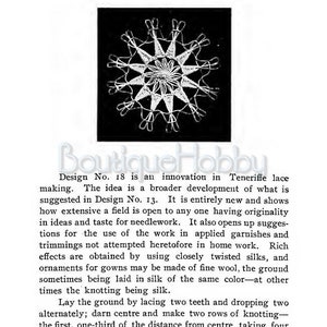 Vintage Needlework Patterns Book,45 Hand Made Teneriffe Lace - Etsy