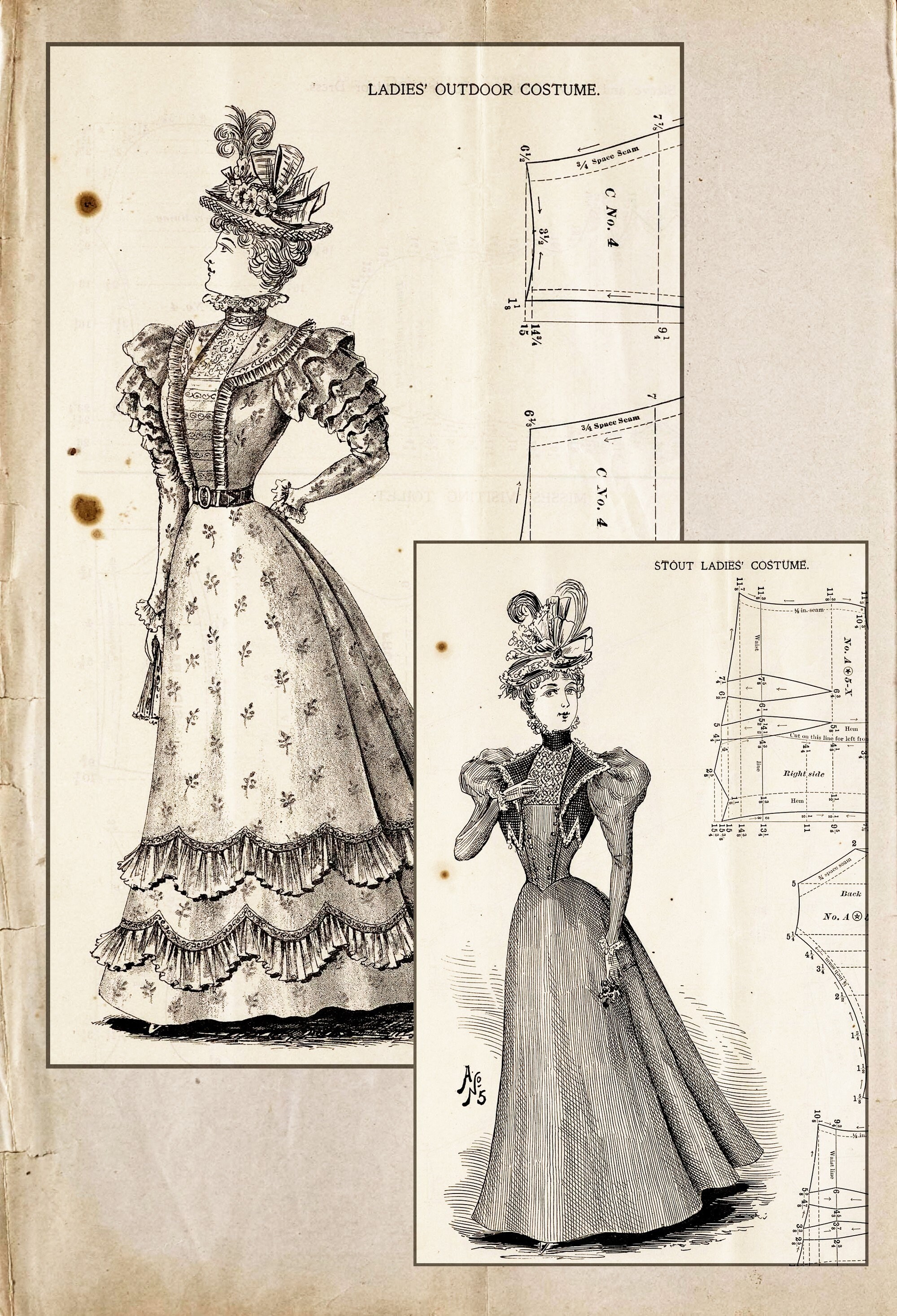 Victorian Bookvintage Sewing Patterns 17 Dresses the Garment | Etsy