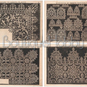 Italian Renaissance Embroidery Patterns Lace Book,vintage Patterns - Etsy