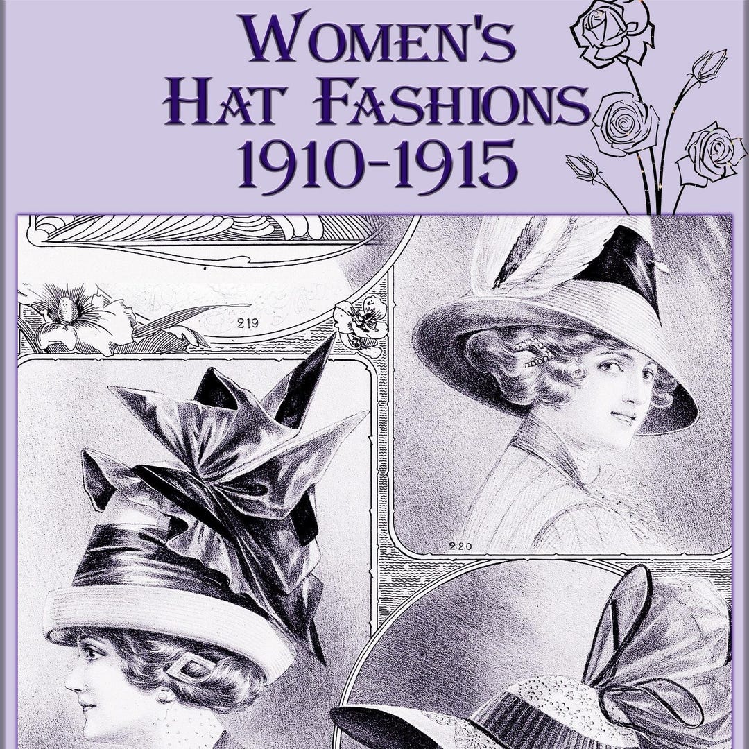 Vintage Edwardian French Hat Fashion 1910s,ephemera Ladies Hats - Etsy