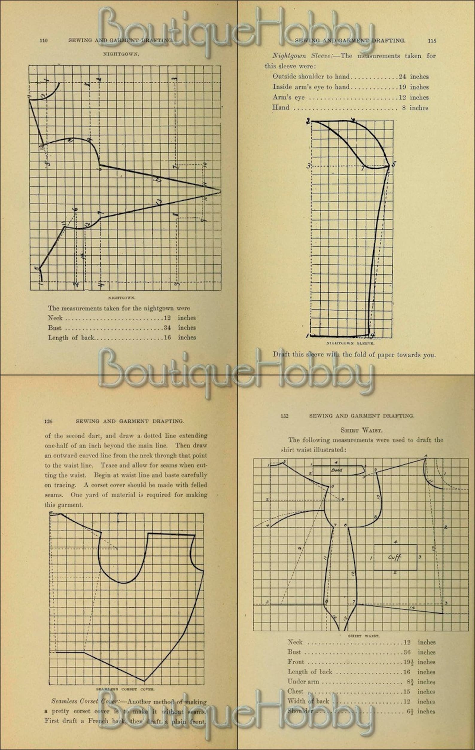 Vintage Dressmaking Guide Booksewing and Garment Drafting - Etsy