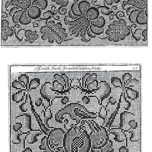 German Vintage Cross Stitch Patterns Book-4,antique Digital Embroidery ...