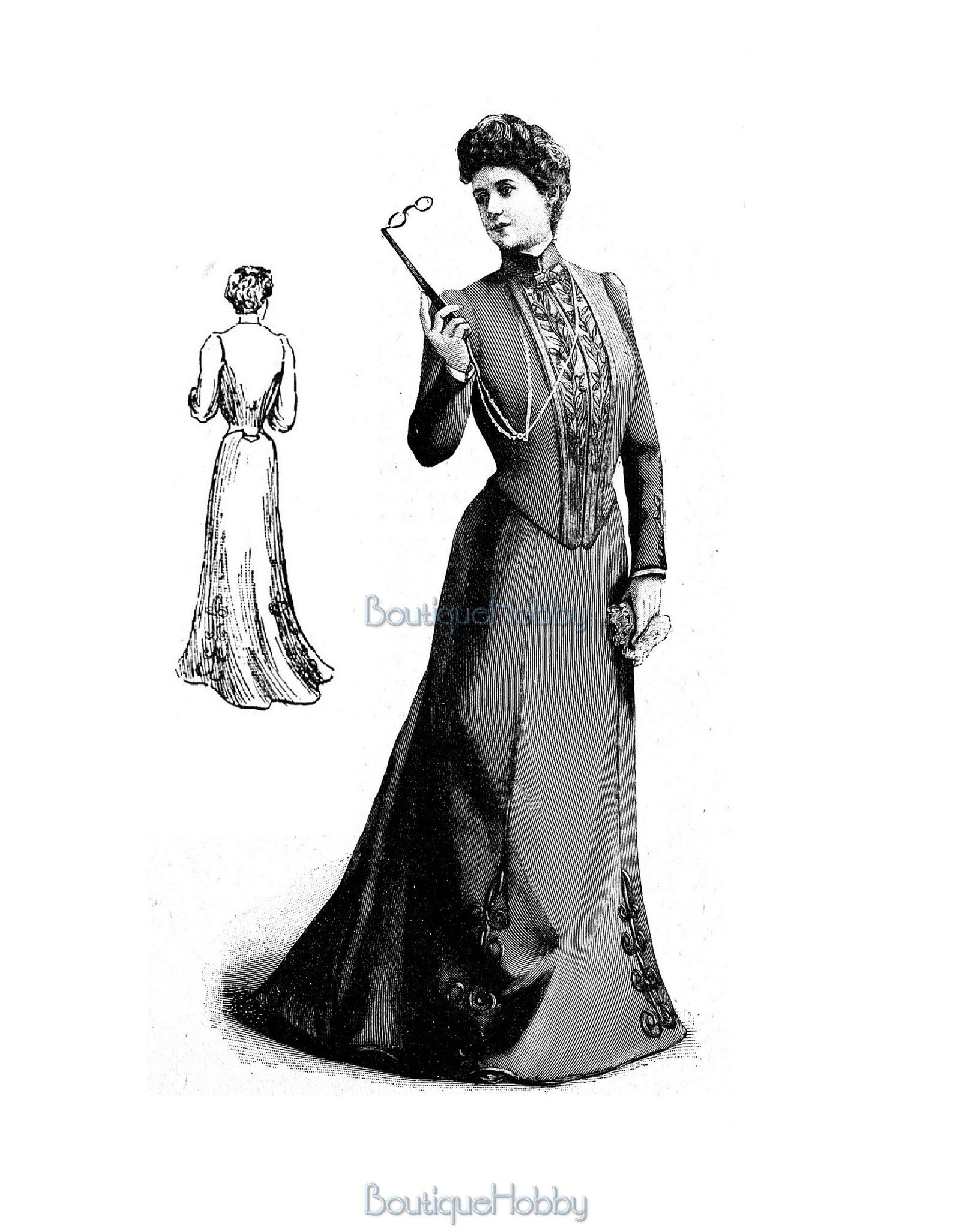 German Sewing Patternsedwardian Dresspdf Sewing Patterns - Etsy