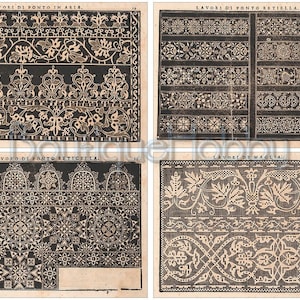 Italian Renaissance Embroidery Patterns Lace Book,vintage Patterns - Etsy