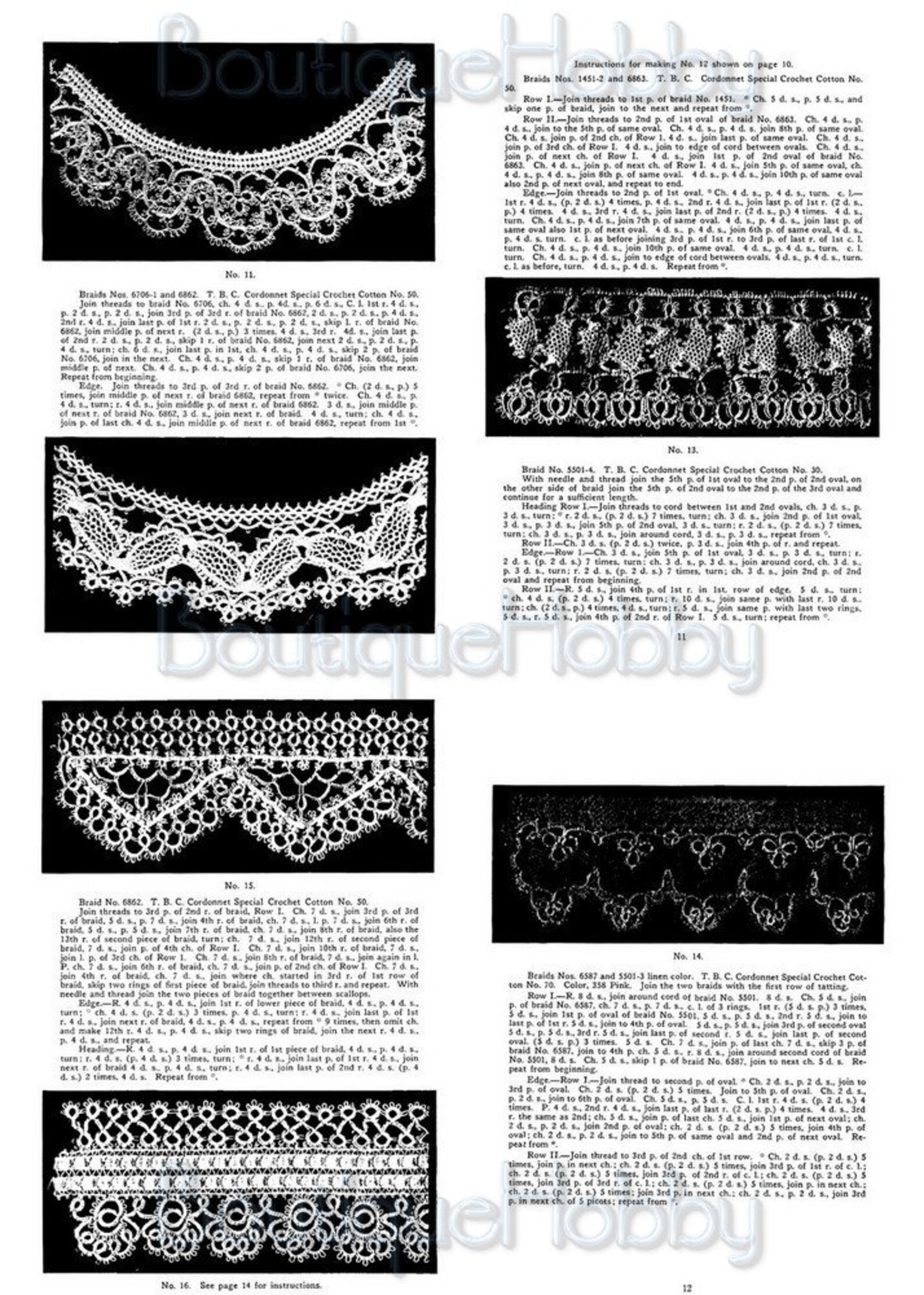 Vintage tatting patterns tutorialhand made lace rare | Etsy