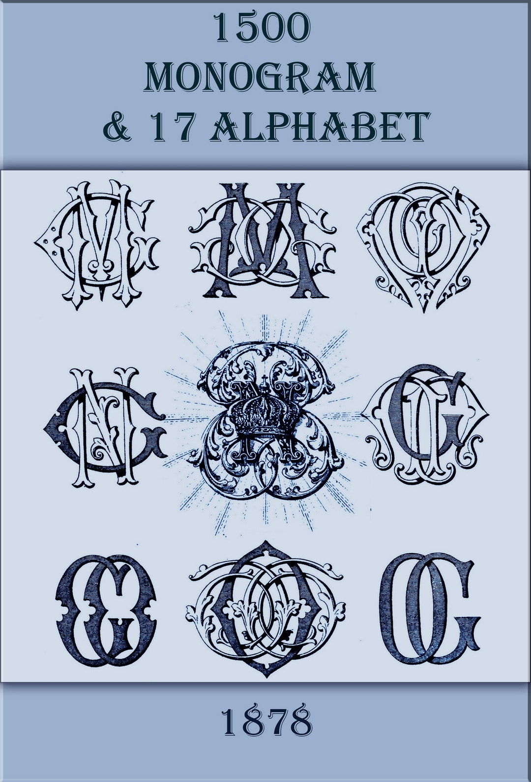 Vintage Monograms,initials,alphabet PDF Instant Download - Etsy