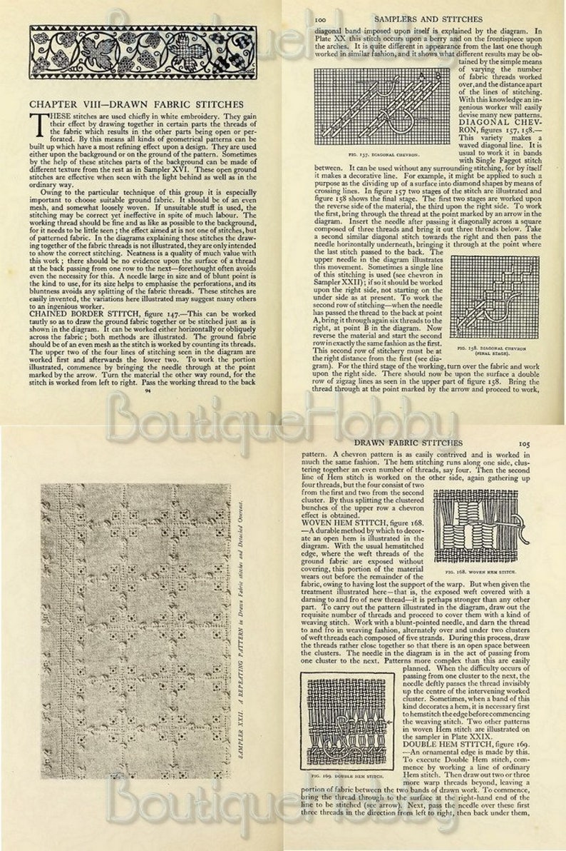 Beginner Hand Embroidery Art Bookstitch Patternssamplers and - Etsy