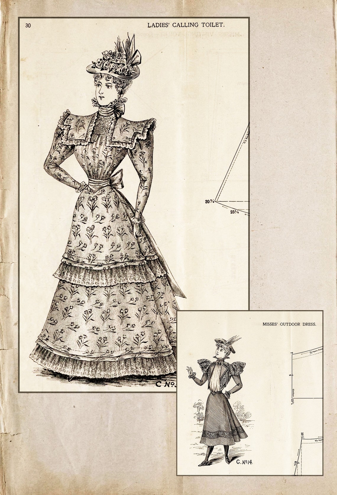 Victorian Bookvintage Sewing Patterns 17 Dresses the Garment | Etsy