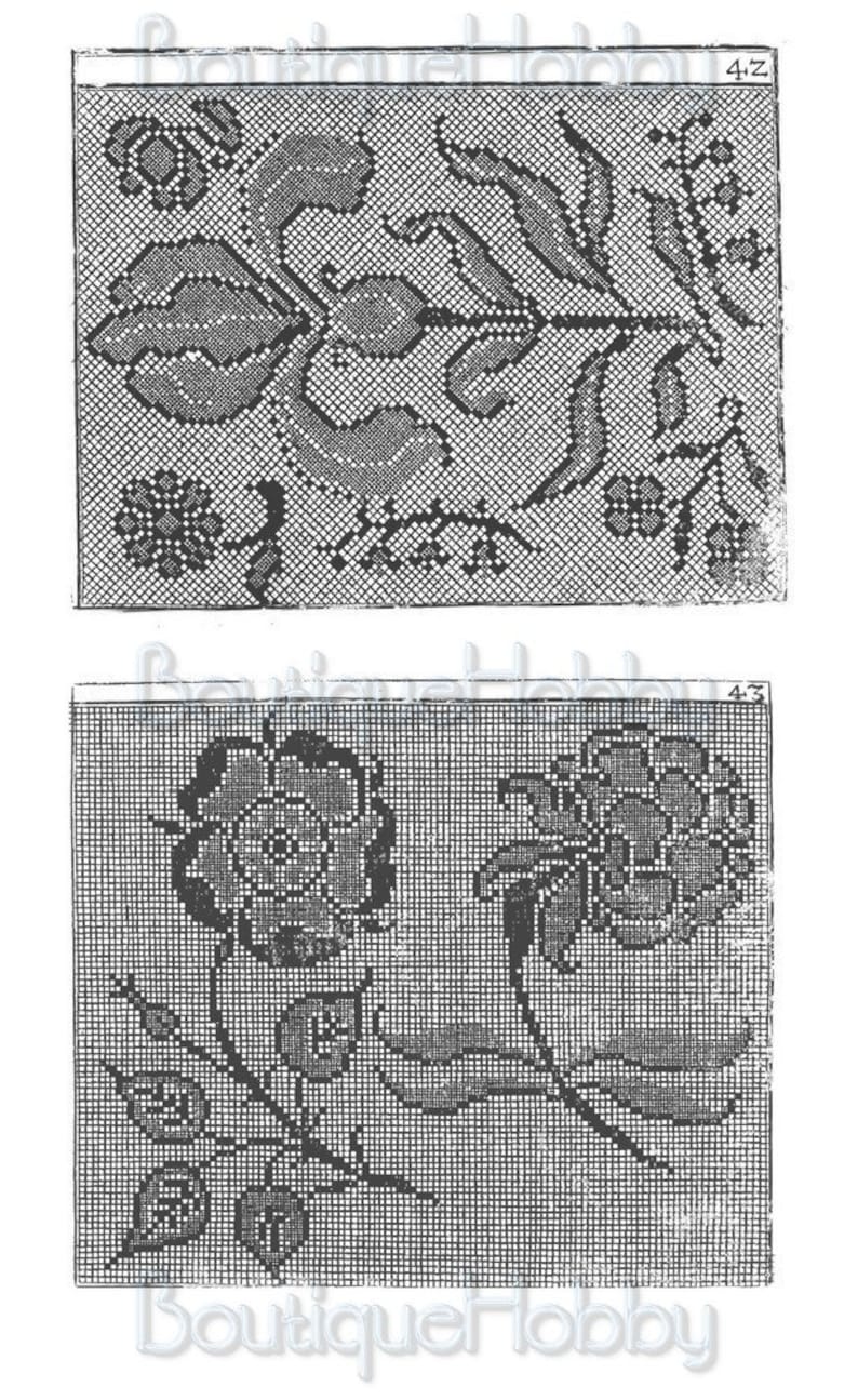 German Vintage Cross Stitch Patterns Book-2antique Digital | Etsy