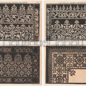 Italian Renaissance Embroidery Patterns Lace Book,vintage Patterns - Etsy