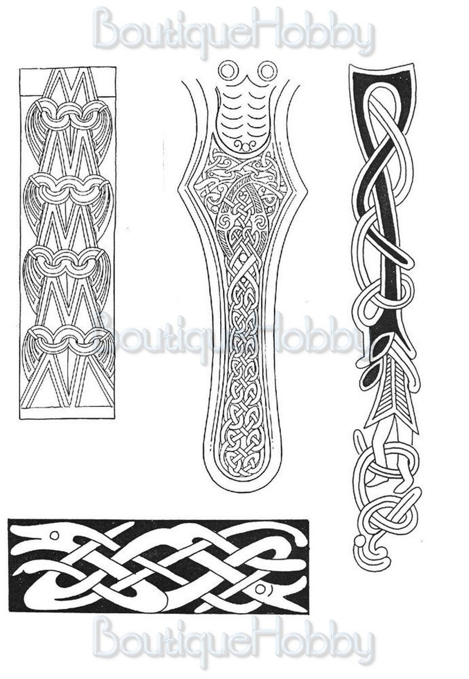 300 Celtic Ornamental Design Pattern,art Decor,style & Symbol - Etsy