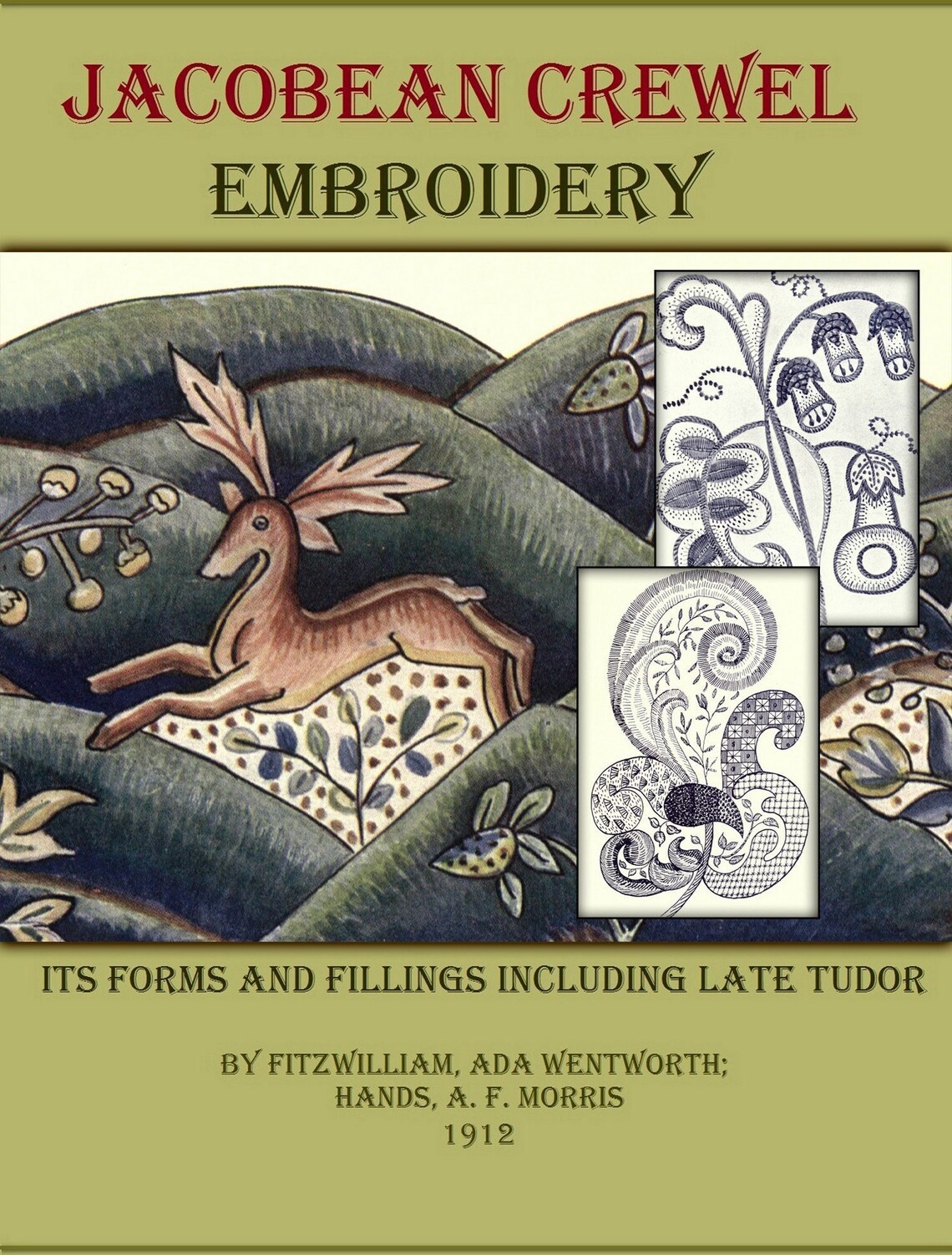 Vintage Hand Crewel Embroidery Patterndesigns Book | Etsy