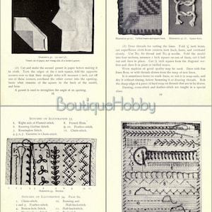 Vintage Hand Sewing Lessons Tutorial Guide,instructions How To - Etsy