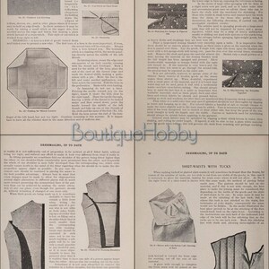 Dressmaking Sewing Guide,vintage Dress Victorian Patterns - Etsy