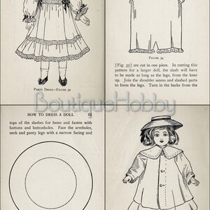 Vintage Cloth Doll Pattern,how to Dress a Doll,dolls Clothes Book - Etsy
