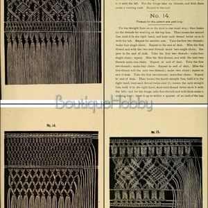 Victorian Vintage Macrame Patterns,tutorial Lace Making,macrame ...