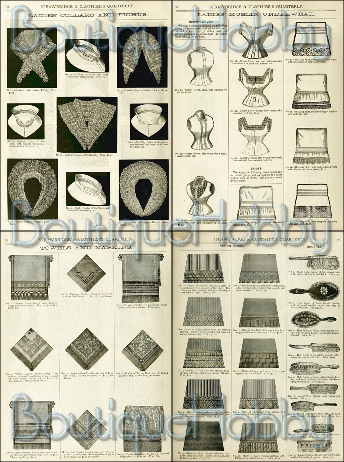 Vintage Antique Fashion Catalogvictorian Fashion Dress Design - Etsy