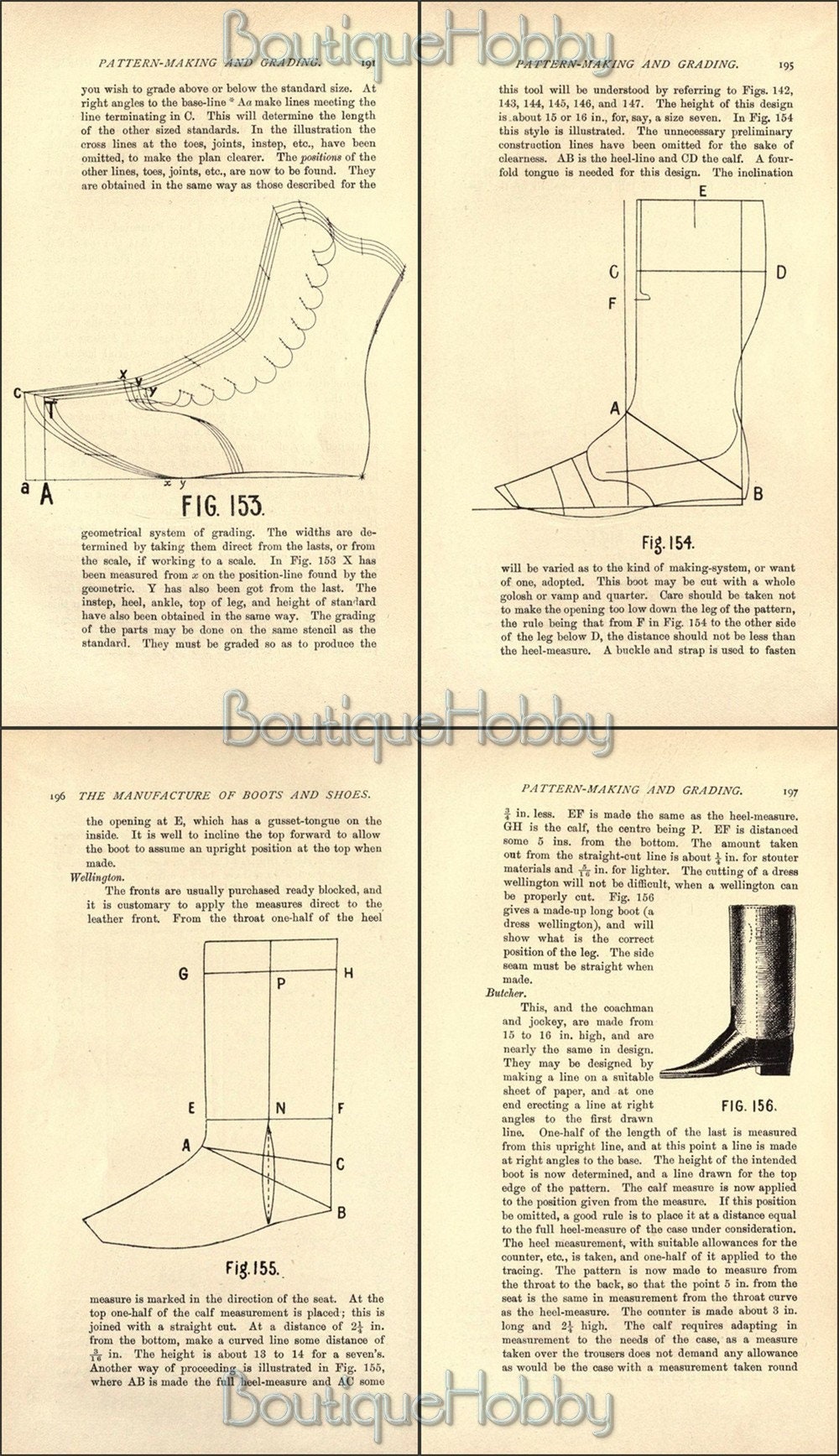 Shoes Making Patternssewing Boot Patterndiy Shoesvintage - Etsy