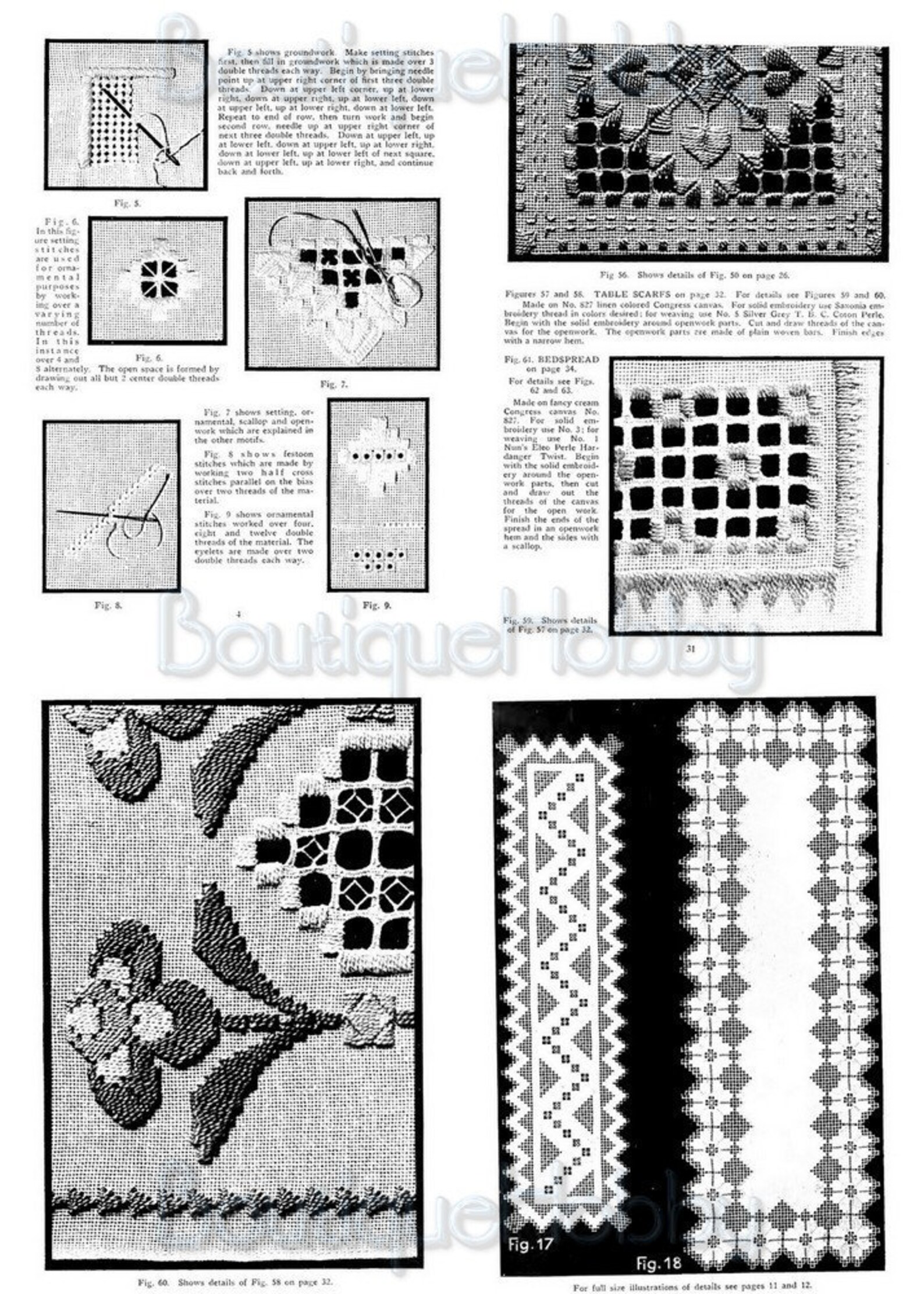 Collection of 5 Hardanger Embroideryhand Embroidery - Etsy