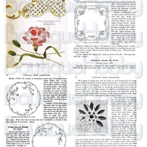 Victorian Hand Embroidery Designs Patterns Book,vintage Needlework ...