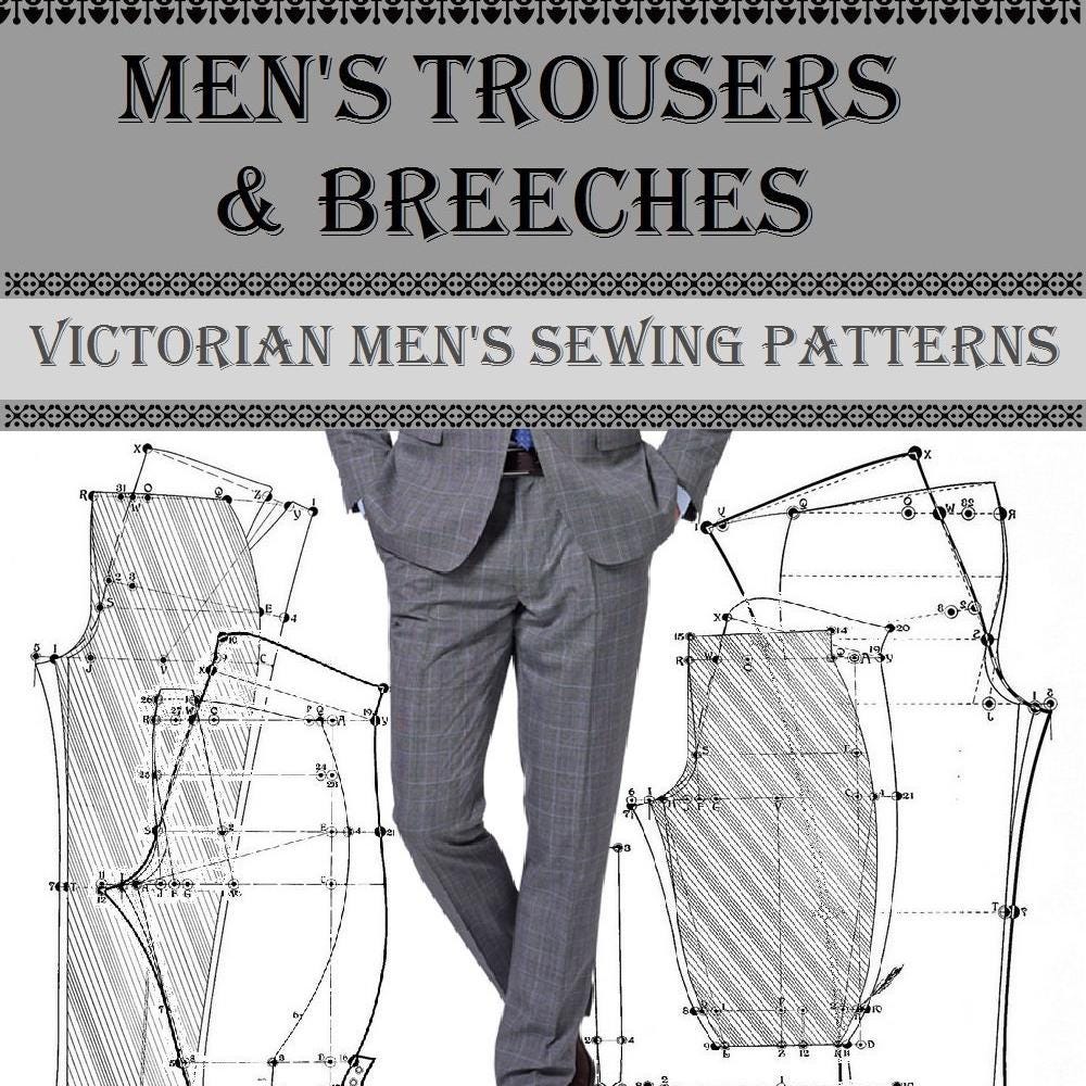 Vintage Trouser Mens Sewing Patterns,mens Garments,new Standard ...