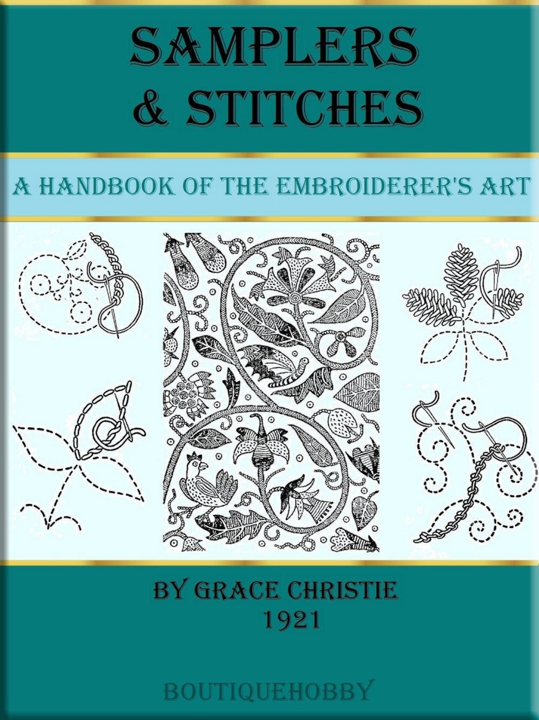 Beginner Hand Embroidery Art Book,stitch Patterns,samplers and Stitches ...