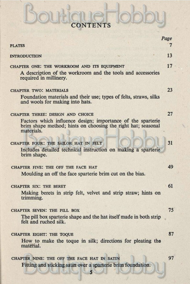 How to Make Millinery,instruction Vintage Hats,practical Millinery, Pdf ...