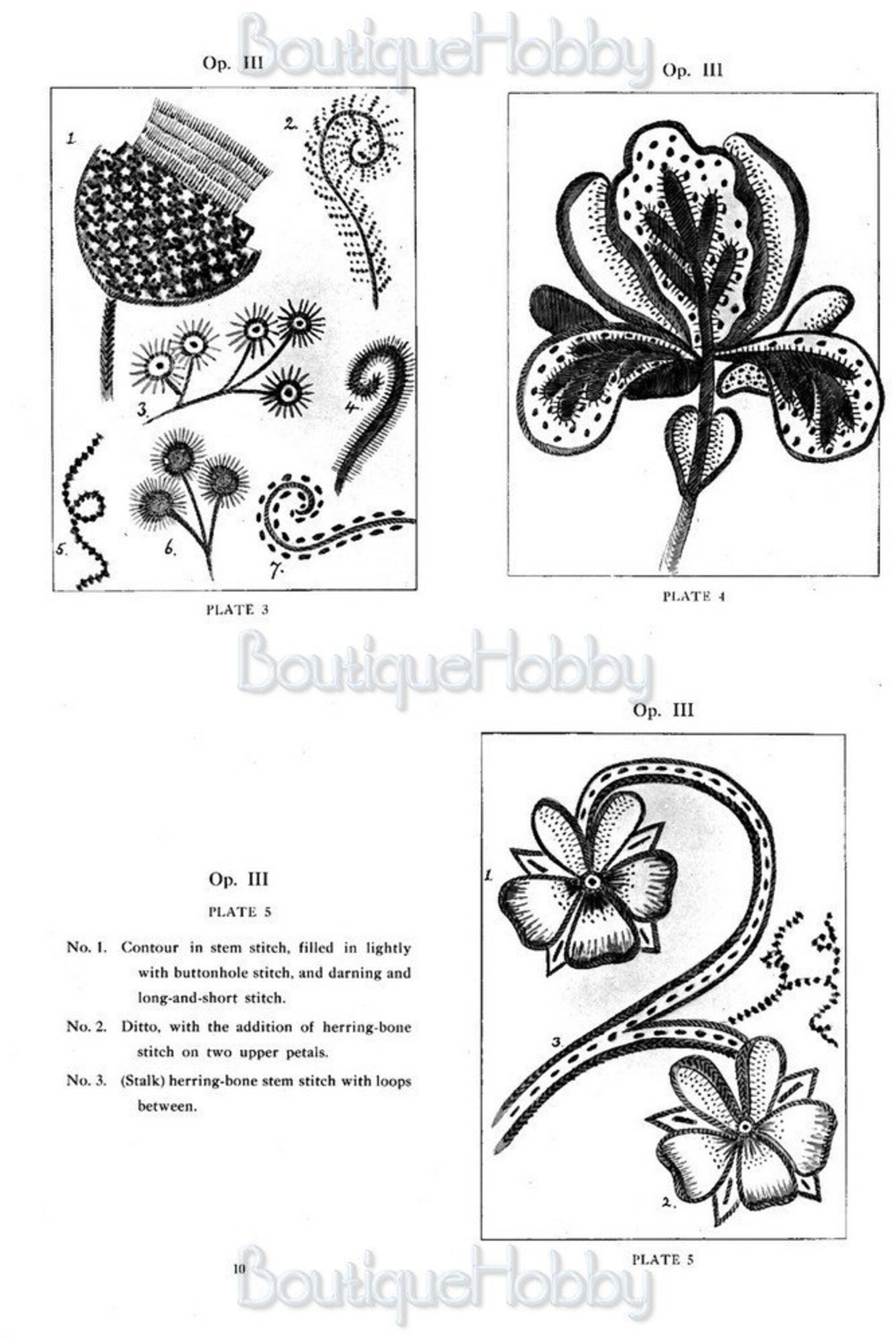 Vintage Hand Crewel Embroidery Pattern,designs Book - Etsy