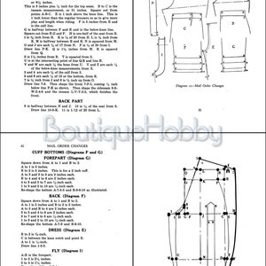 Vintage Pattern Drafting Trousers,mens Sewing Patterns,printable Book ...