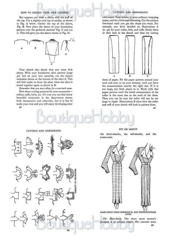 How to Made Design Your Own Clothes Design Pdf Ebookrare - Etsy