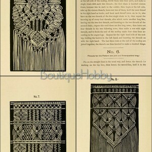 Victorian Vintage Macrame Patterns,tutorial Lace Making,macrame ...