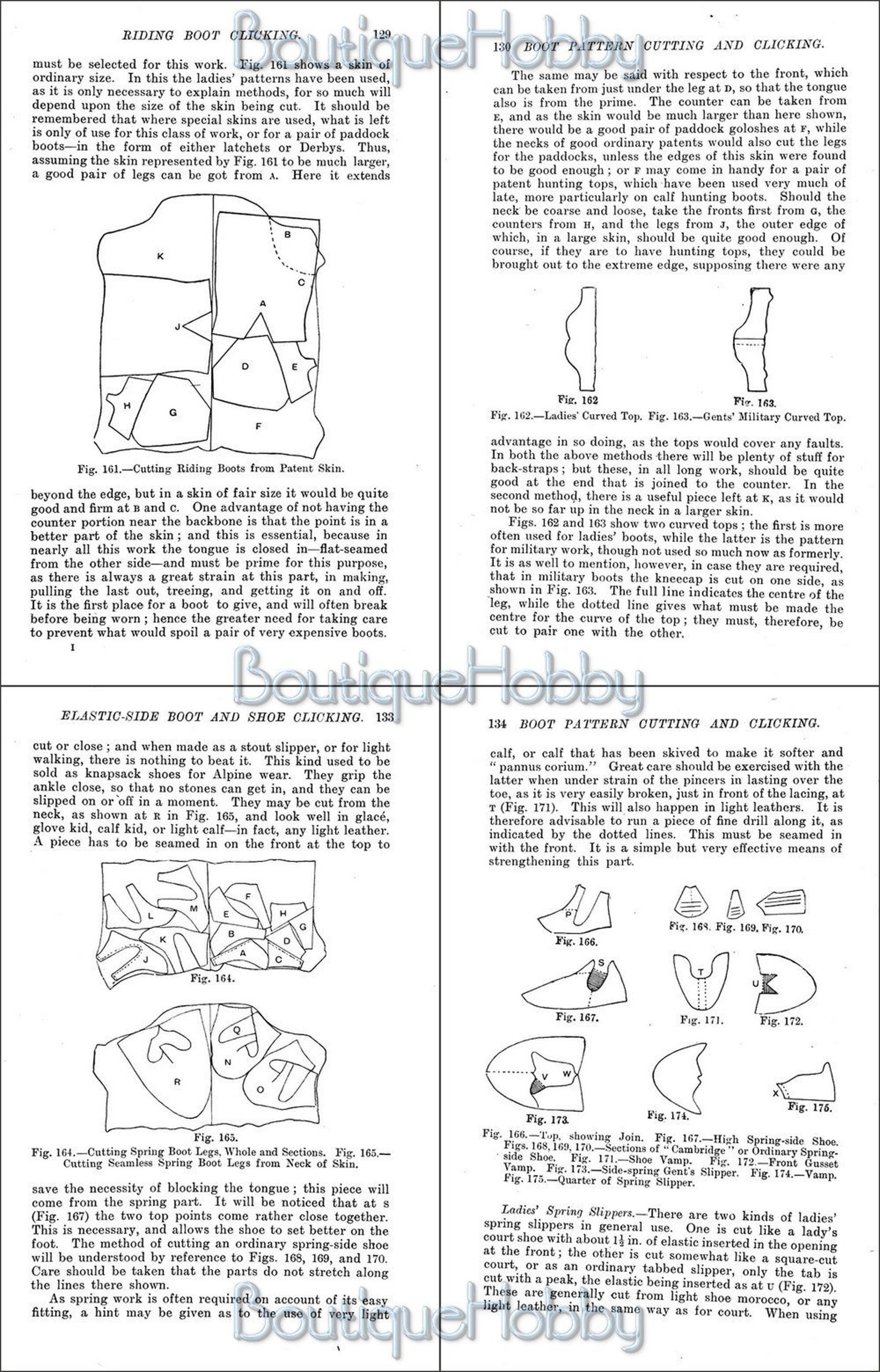 How to Make SHOES Shoe Pattern Cuttingvintage Shoe Sewing - Etsy