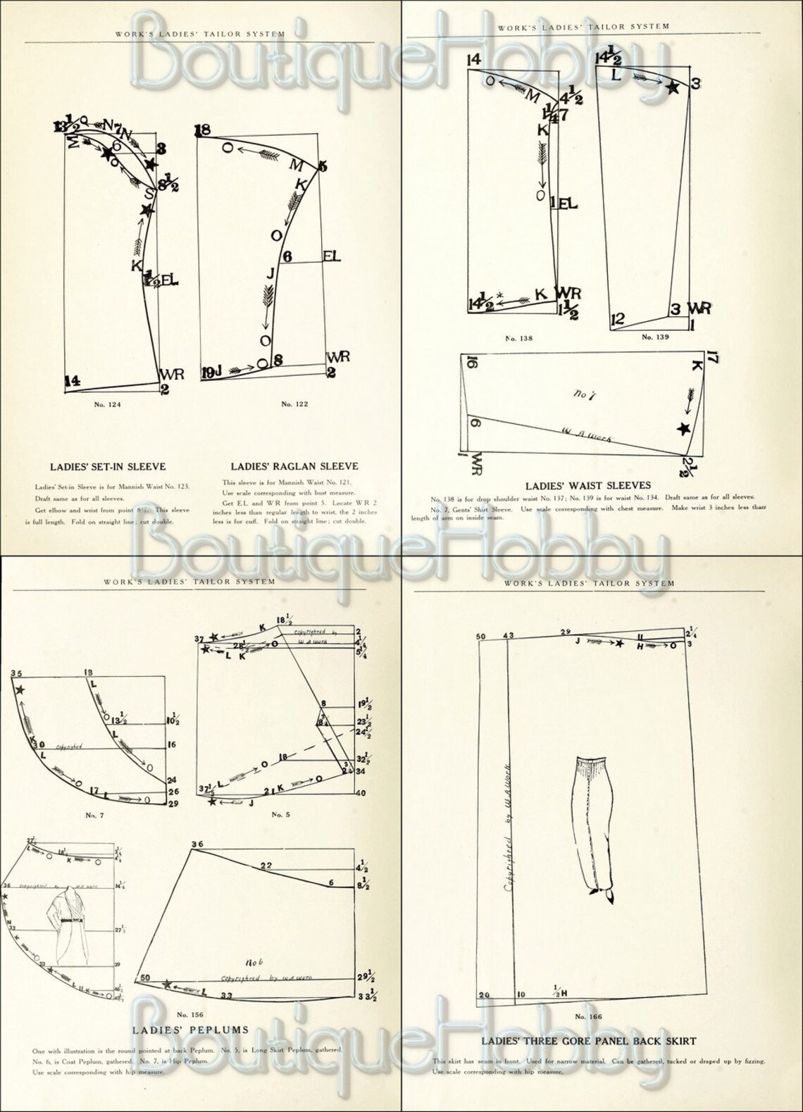 Art Deco 1910s Sewing Pattern,vintage Guide,design Your Own Costumes - Etsy