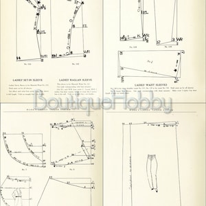 Art Deco 1910s Sewing Pattern,vintage Guide,design Your Own Costumes - Etsy