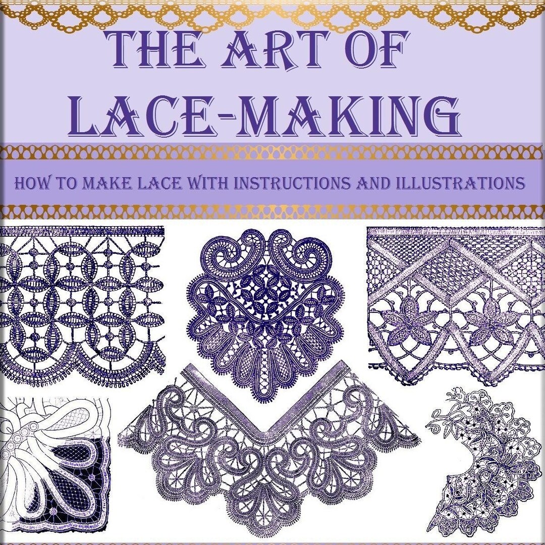 How to Make Hand Made Lace,pattern Making Rare Book,the Art of Modern ...
