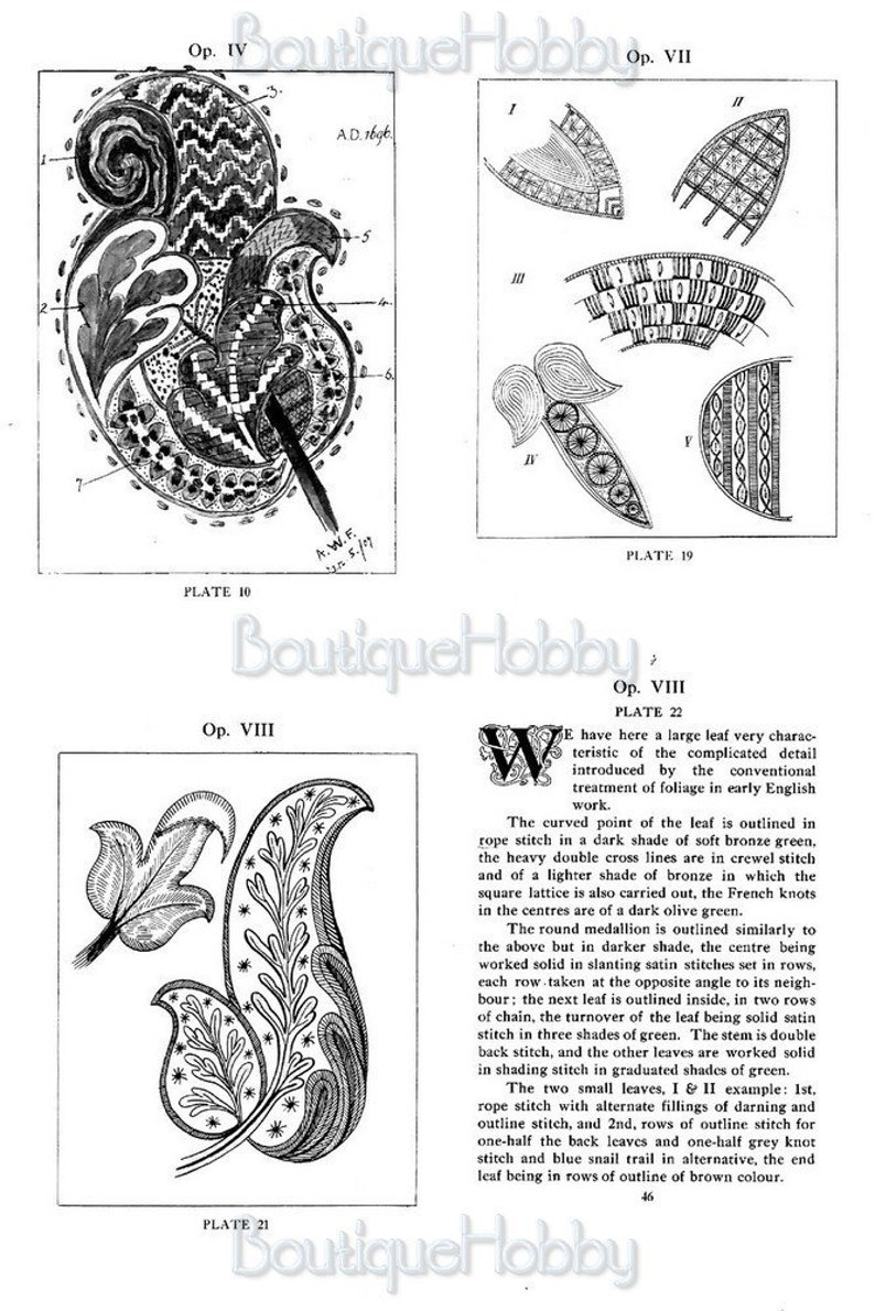 Vintage Hand Crewel Embroidery Pattern,designs Book - Etsy