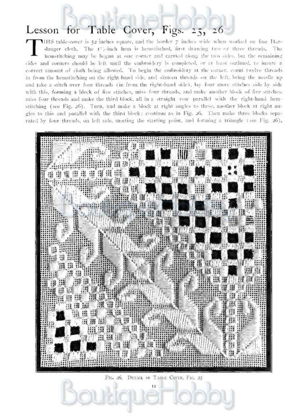 Hand victorian embroidery Hardanger book pdfvintage | Etsy