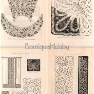 How to Make Hand Made Lace,pattern Making Rare Book,the Art of Modern ...