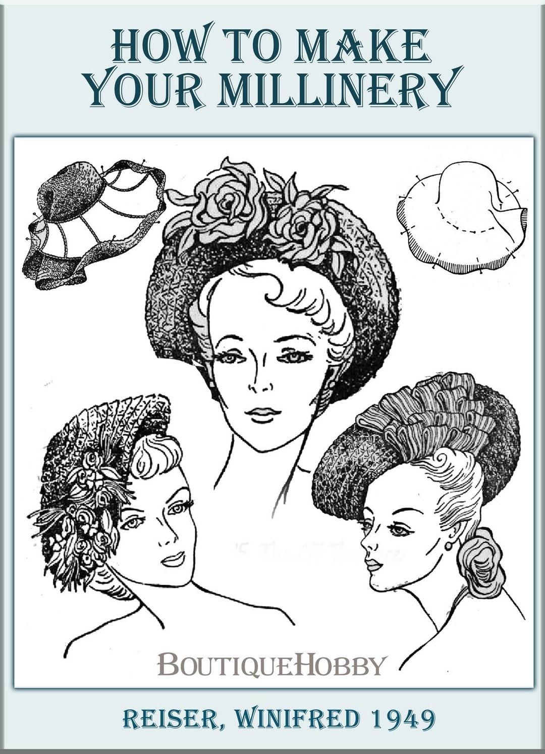 How to Make Millinery,instruction Vintage Hats,practical Millinery, Pdf ...