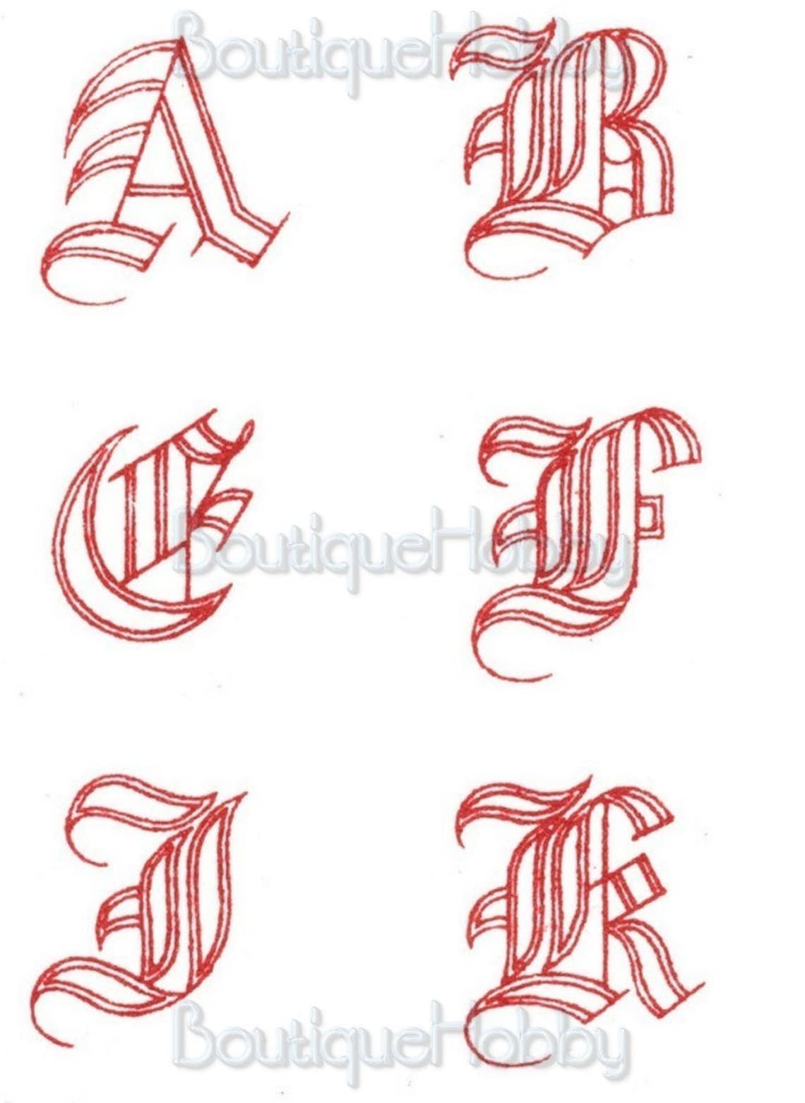 25 Victorian Alphabet Embroidery Designs-2embroidery - Etsy