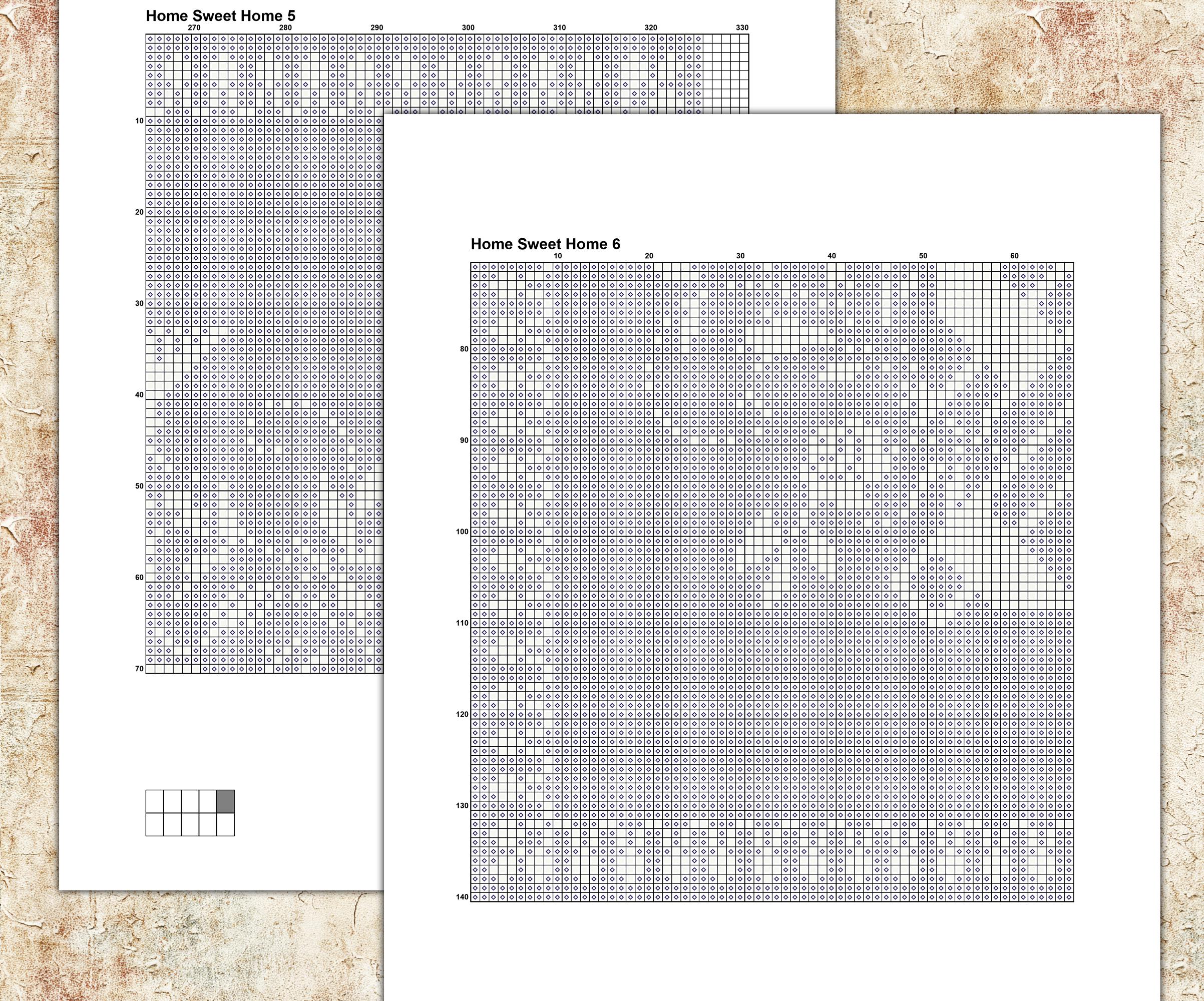 Home Sweet Home Quote Cross Stitch Pattern, Victorian Motto Sampler PDF ...