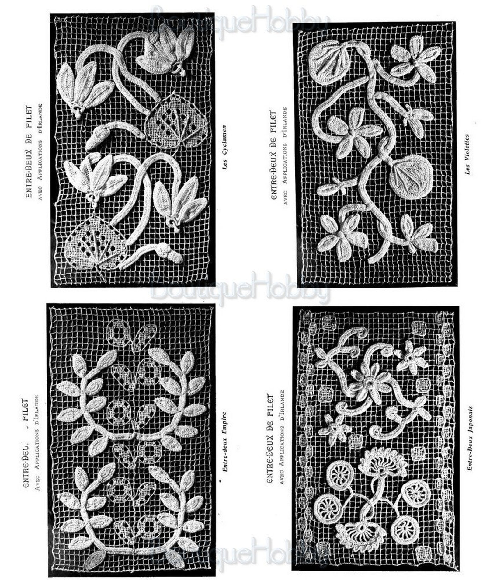 French Vintage Irish Crochet Lacehand Made Lace Pattern Book - Etsy